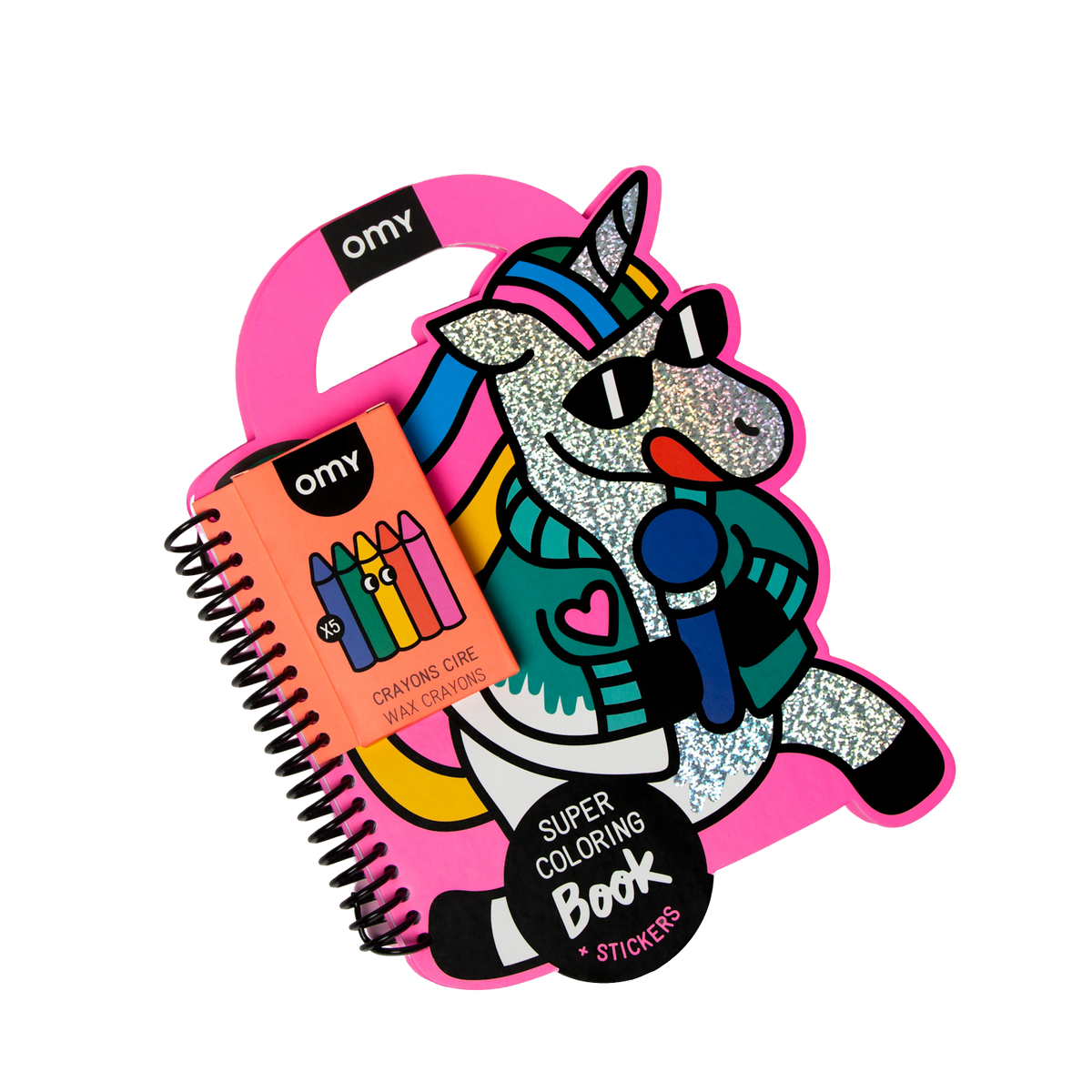 OMY Lily - super coloring & stickerboek – Mevrouwaardbei